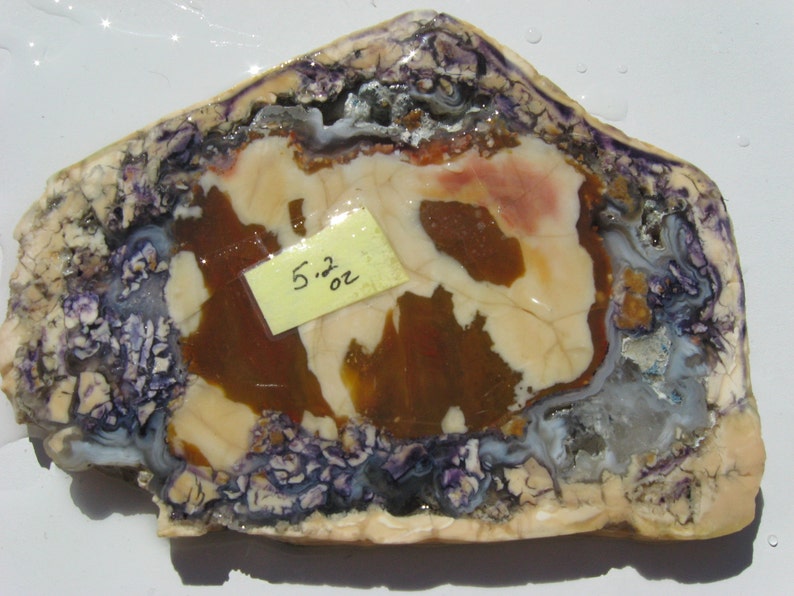 Natural Purple Tiffany Stone Rough Slab Bertrandite Slab Opalized ...