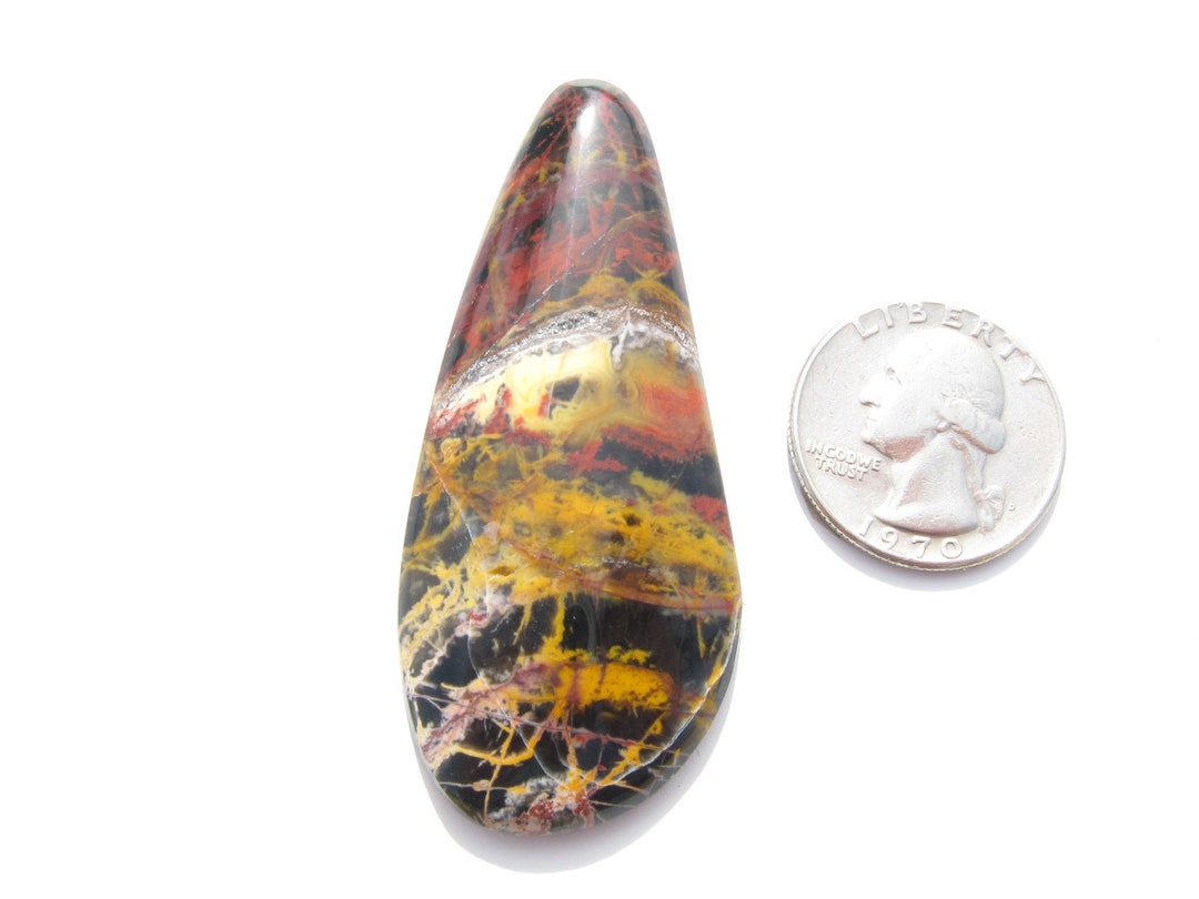 Pilbara Jasper Cab Australian Pilbara Jewelry Black Jasper Focal Stone ...