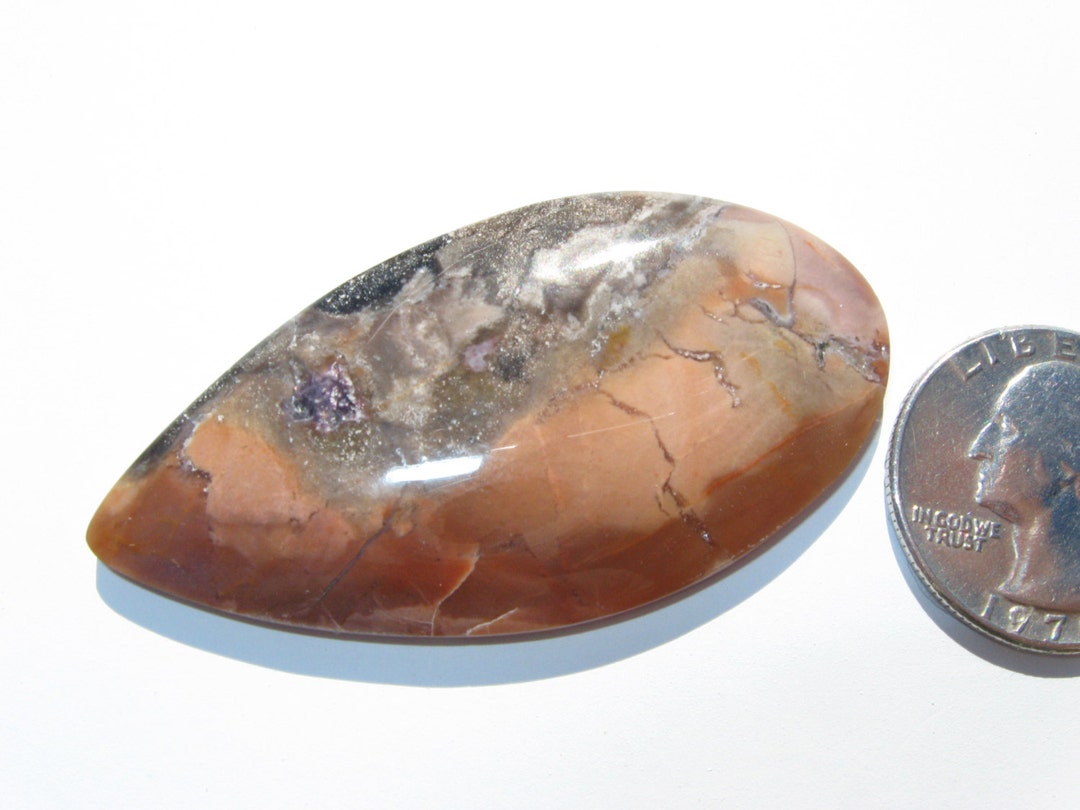 Tiffany Stone Cab Natural Bertrandite Cab Opalized Fluorite Jewelry ...