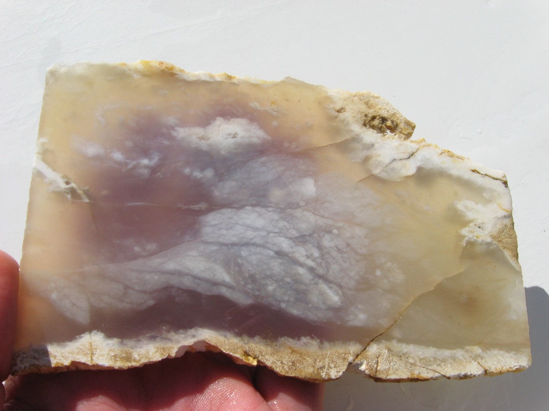 West Java Purple Chalcedony Slab (134x83x6.3mm) Indonesian Purple ...