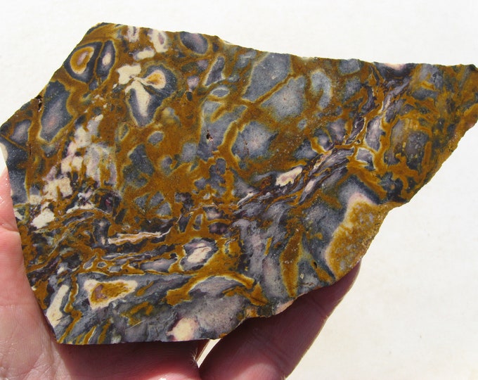 Arizona Squiggly Jasper Rough Slab (132x85x5.7mm) Lapidary Cabbing Slab ...
