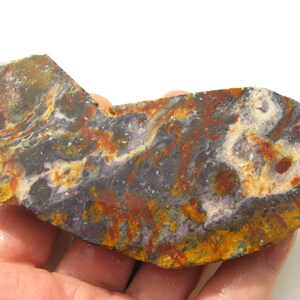 Arizona Squiggly Jasper Rough Slab (120x52x20mm) Jewelry Cabbing Slab ...