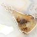 Regency Rose Plume Agate Wire Wrapped Pendant Mixed Metal Pendant ...