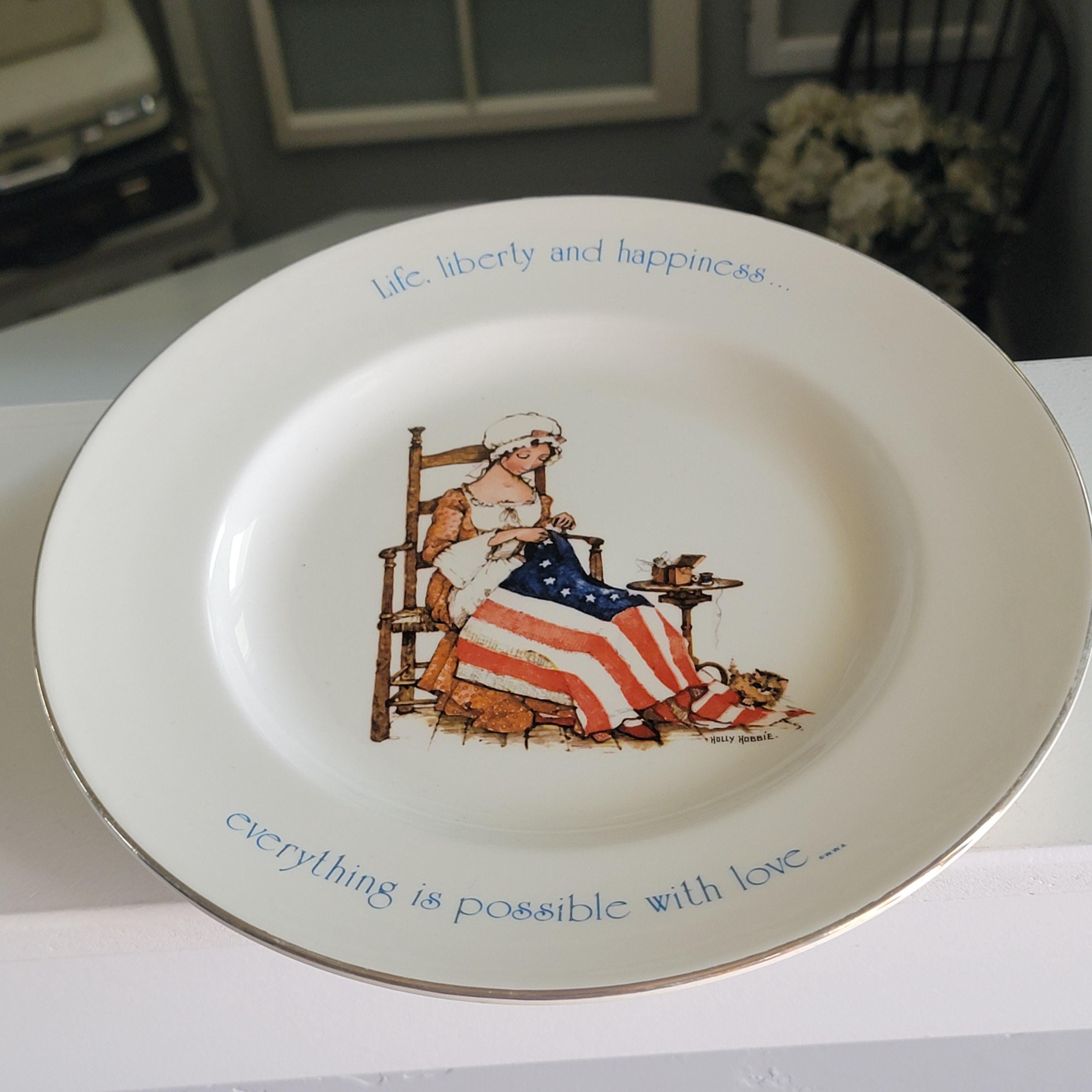1976 Vintage Susan B Anthony / Holly Hobby Plate / Freedom Series ...