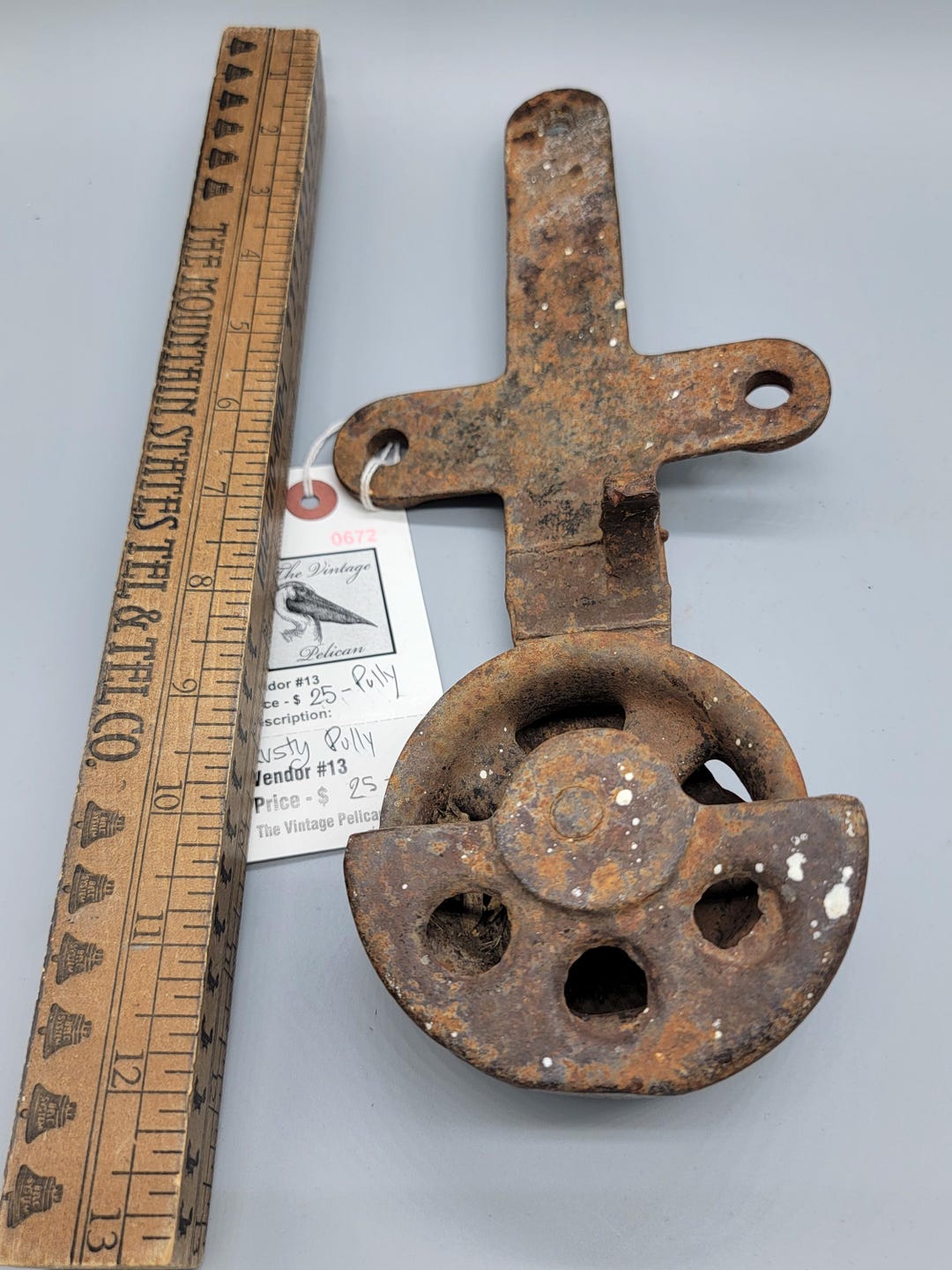 Antique Industrial / Factory / Farm / Barn Cast Iron Pulley-repurpose ...