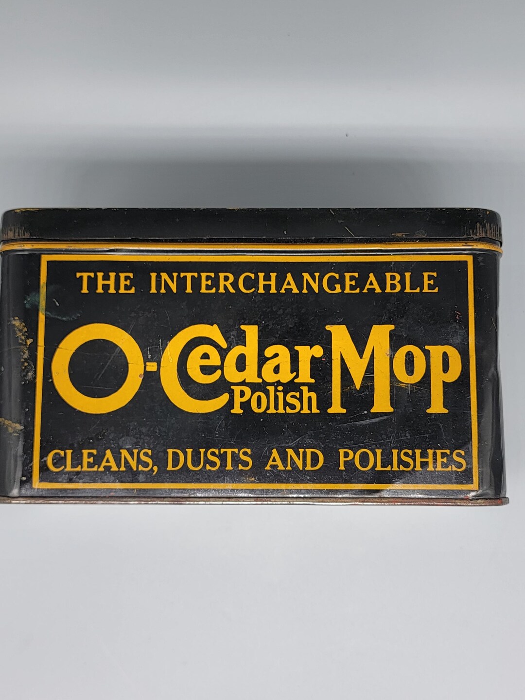 Vintage Antique O-cedar Mop Polish Tin With Lid, 1920's- 30's, Vintage ...