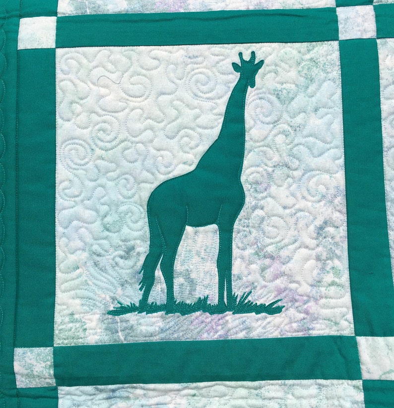 Zoo Animal Silhouette PDF Quilt Pattern / Raw Edge Applique - Etsy