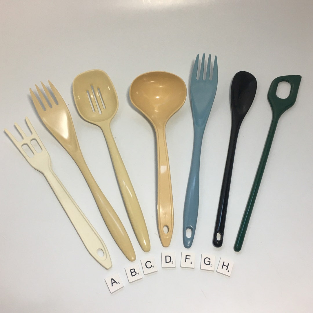 Hutzler Rosti Vintage Melamine Kitchen Utensils Spatula Fork Spoon ...