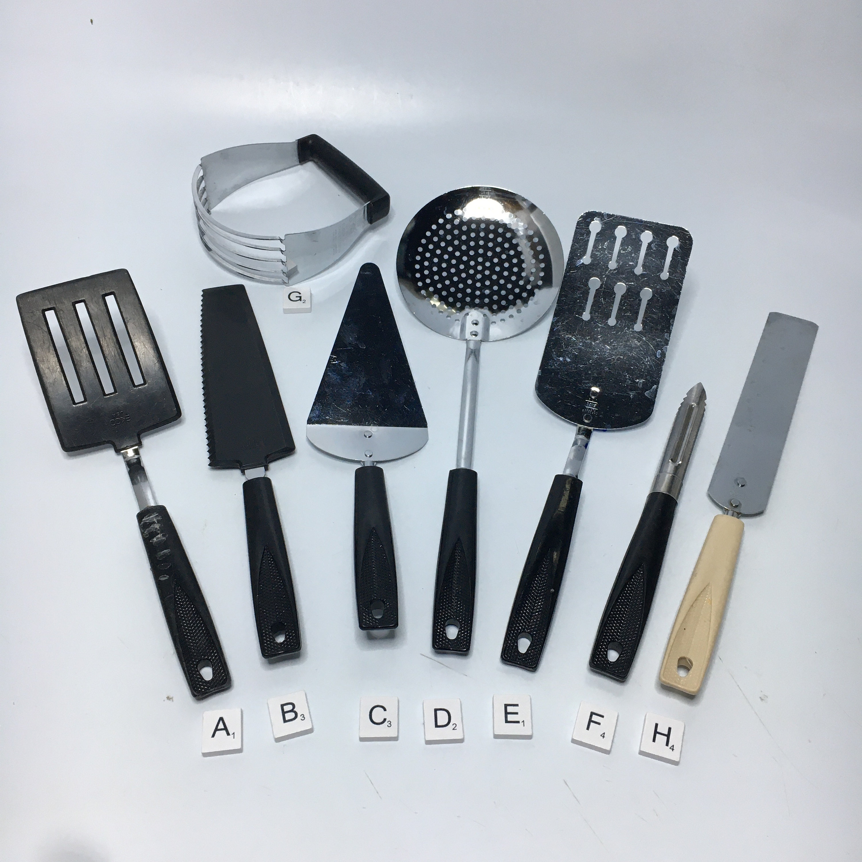 Ekco USA Kitchen Utensils Nylon Spatula Dough Blender Pie Server ...