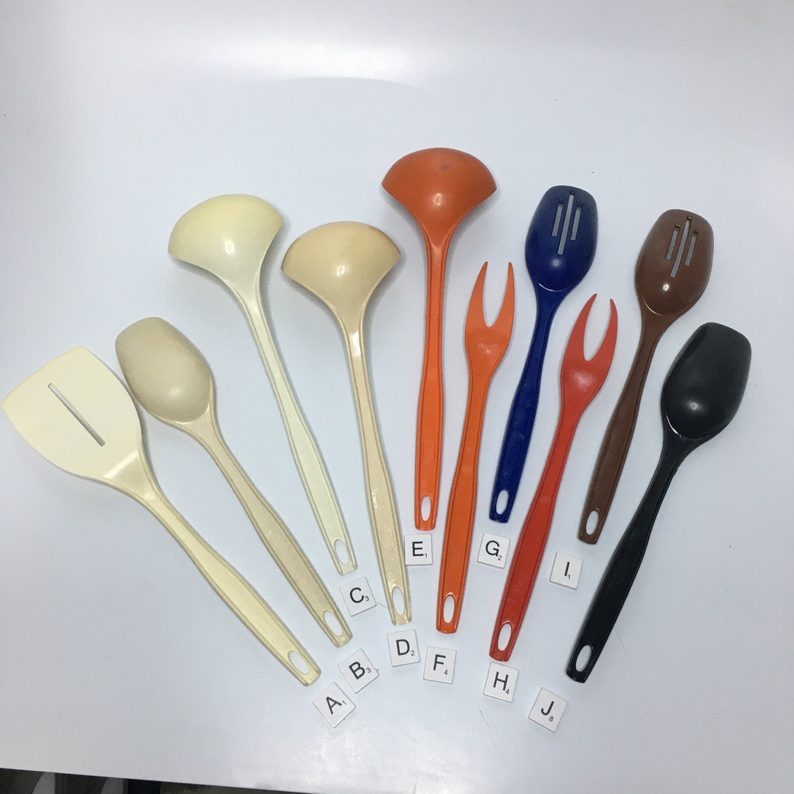 Foley Vintage Kitchen Utensils USA Nylon Spatula Turner Fork Ladle ...