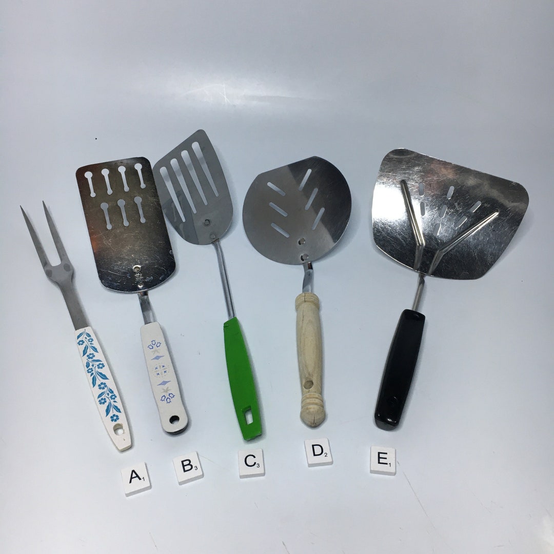 Kitchen Spatula Vintage Utensils Stainless Steel Androck Ekco Chrome ...
