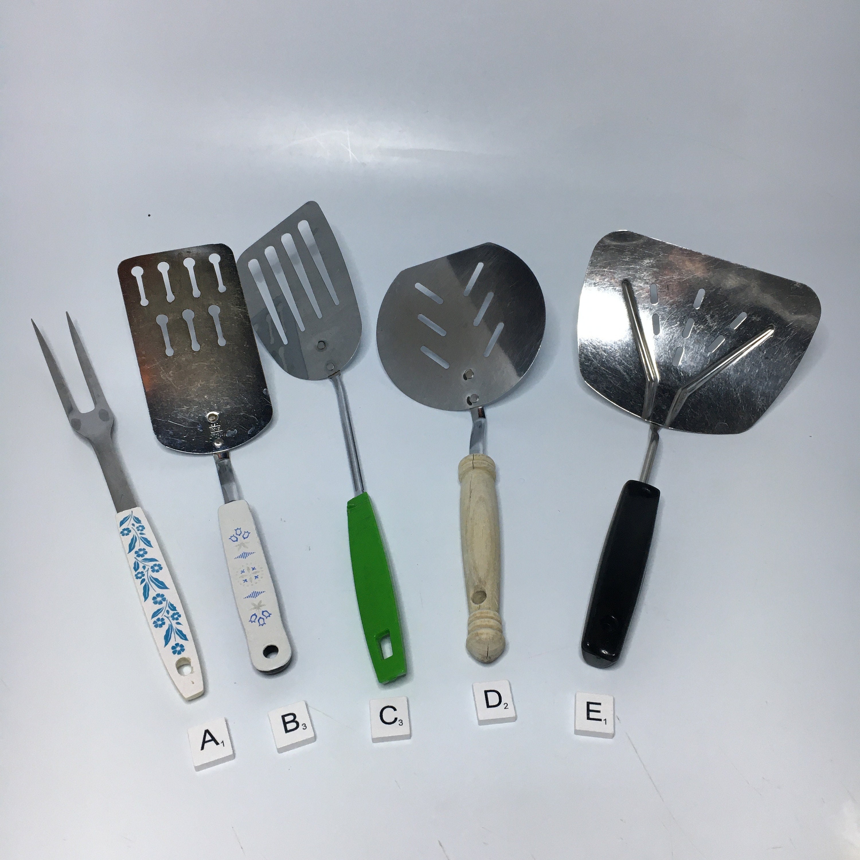 Kitchen Spatula Vintage Utensils Stainless Steel Androck Ekco Chrome ...