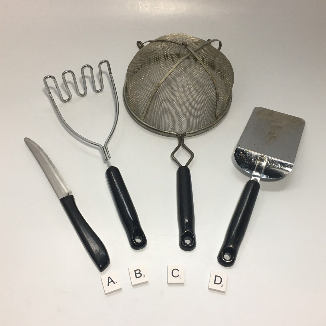 Ekco USA Carousel Kitchen Utensils Blue Enamel Dutch Tulip - Etsy