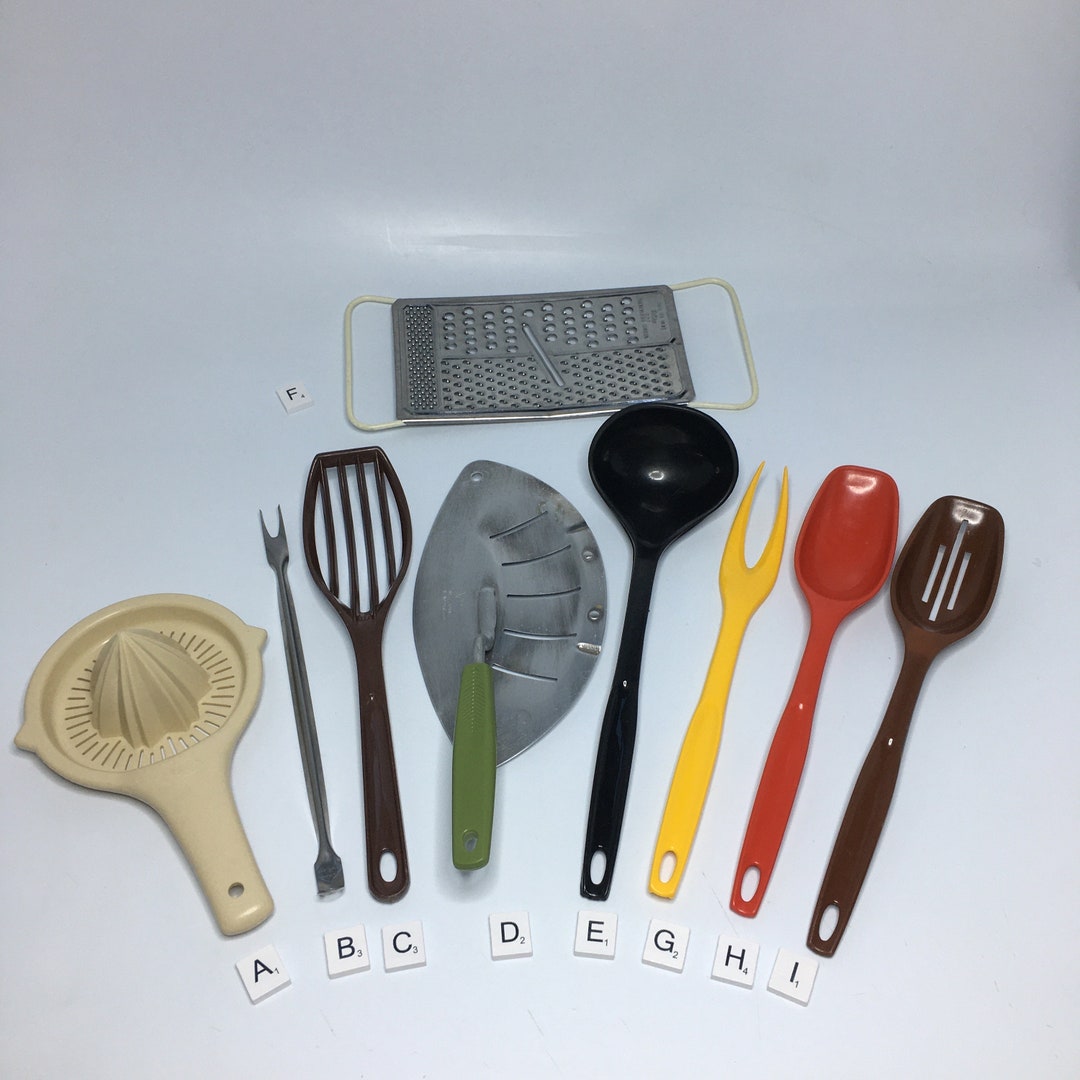 Foley Vintage Kitchen Utensils USA Nylon Fork Ladle Spoon Grater ...