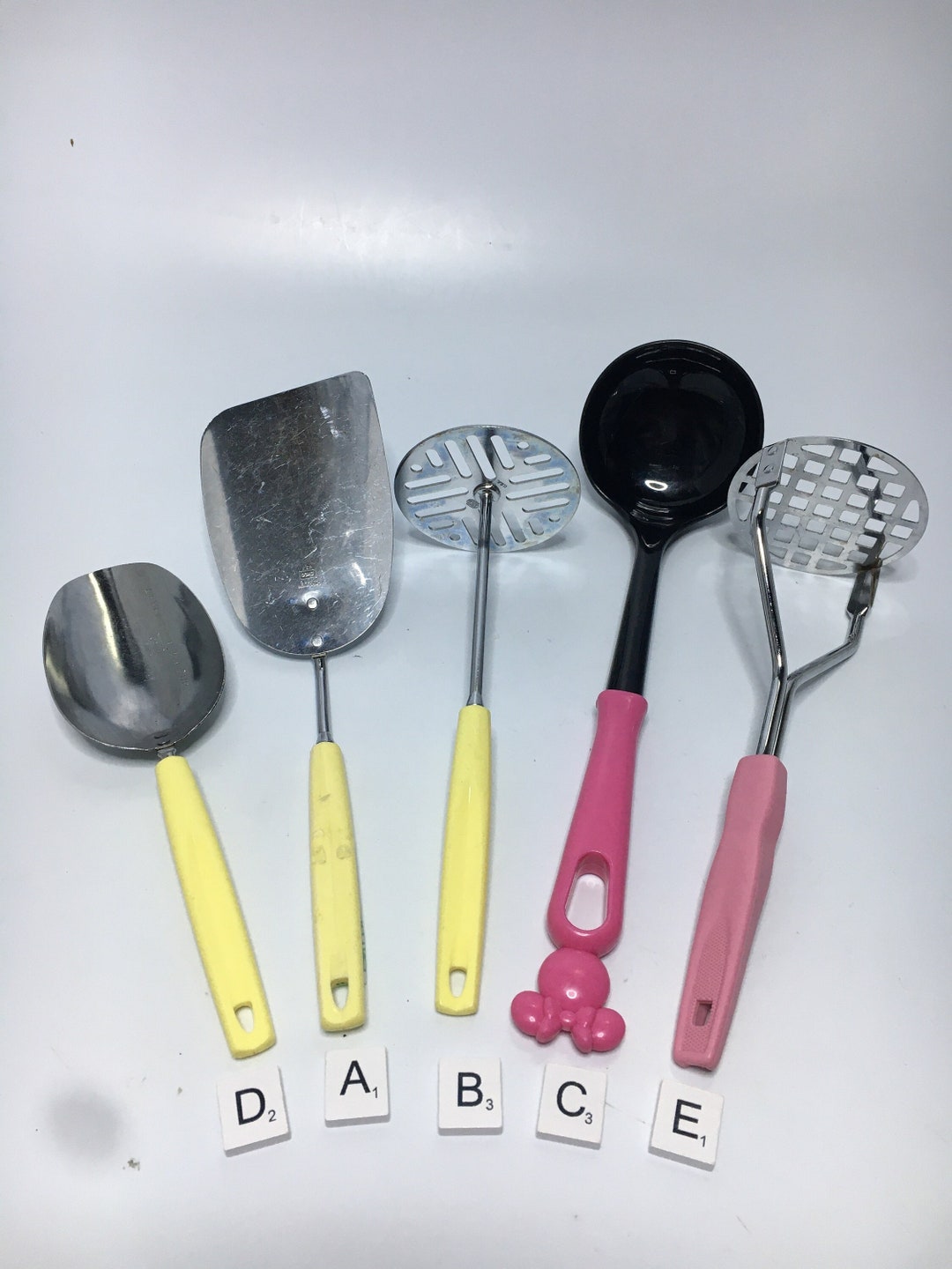 Vintage Ekco USA Kitchen Utensils: Spatula, Masher, Ladle, Scoop - Etsy