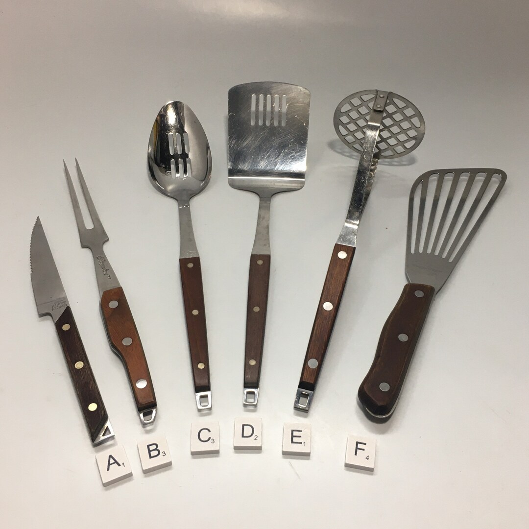 Spatula Fork Whipper Flipper Potato Masher Slotted Spoon Ekco Flint ...