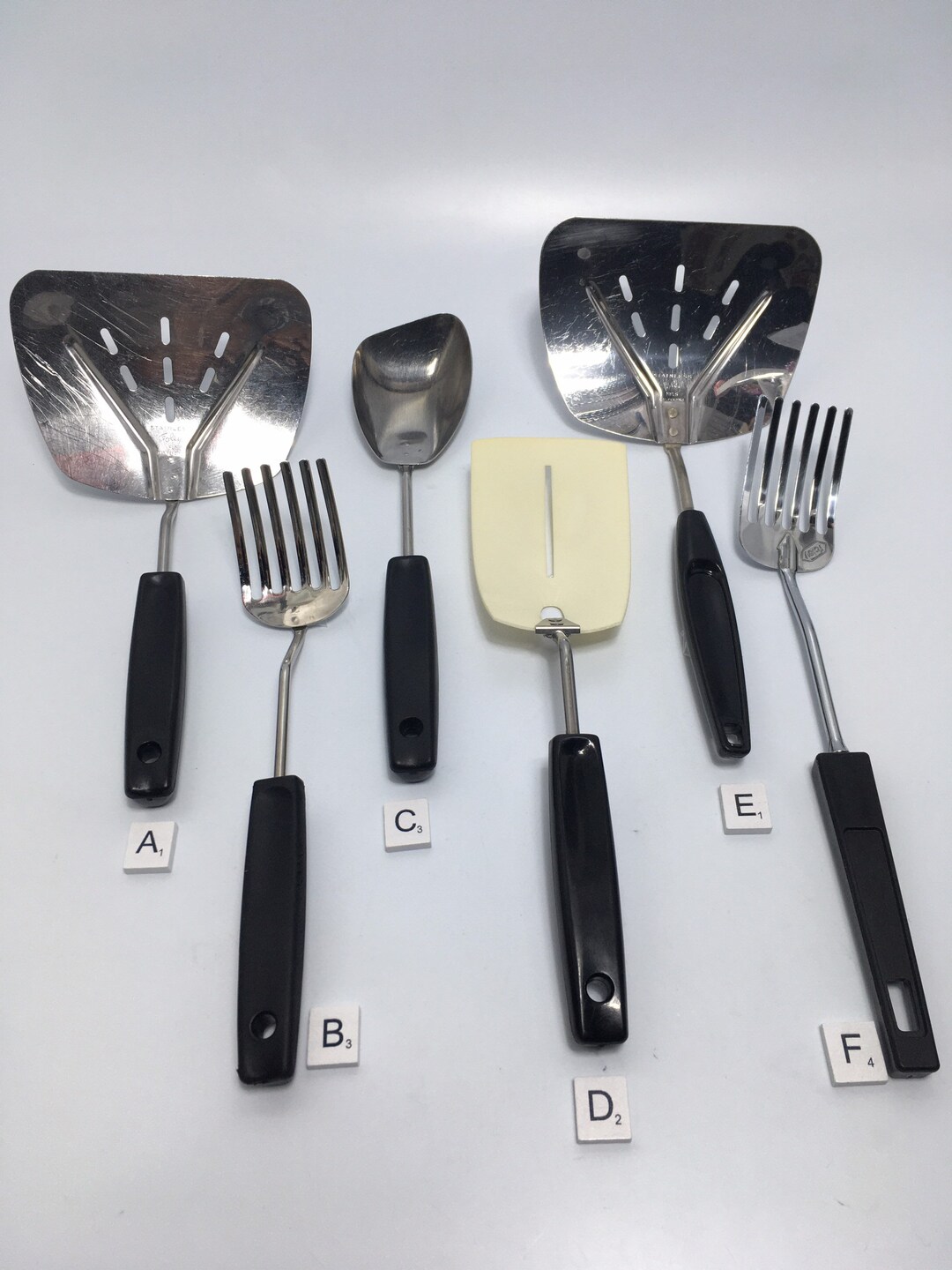 Foley USA Vintage Spatula USA Kitchen Utensils Granny Fork Whip Ice ...