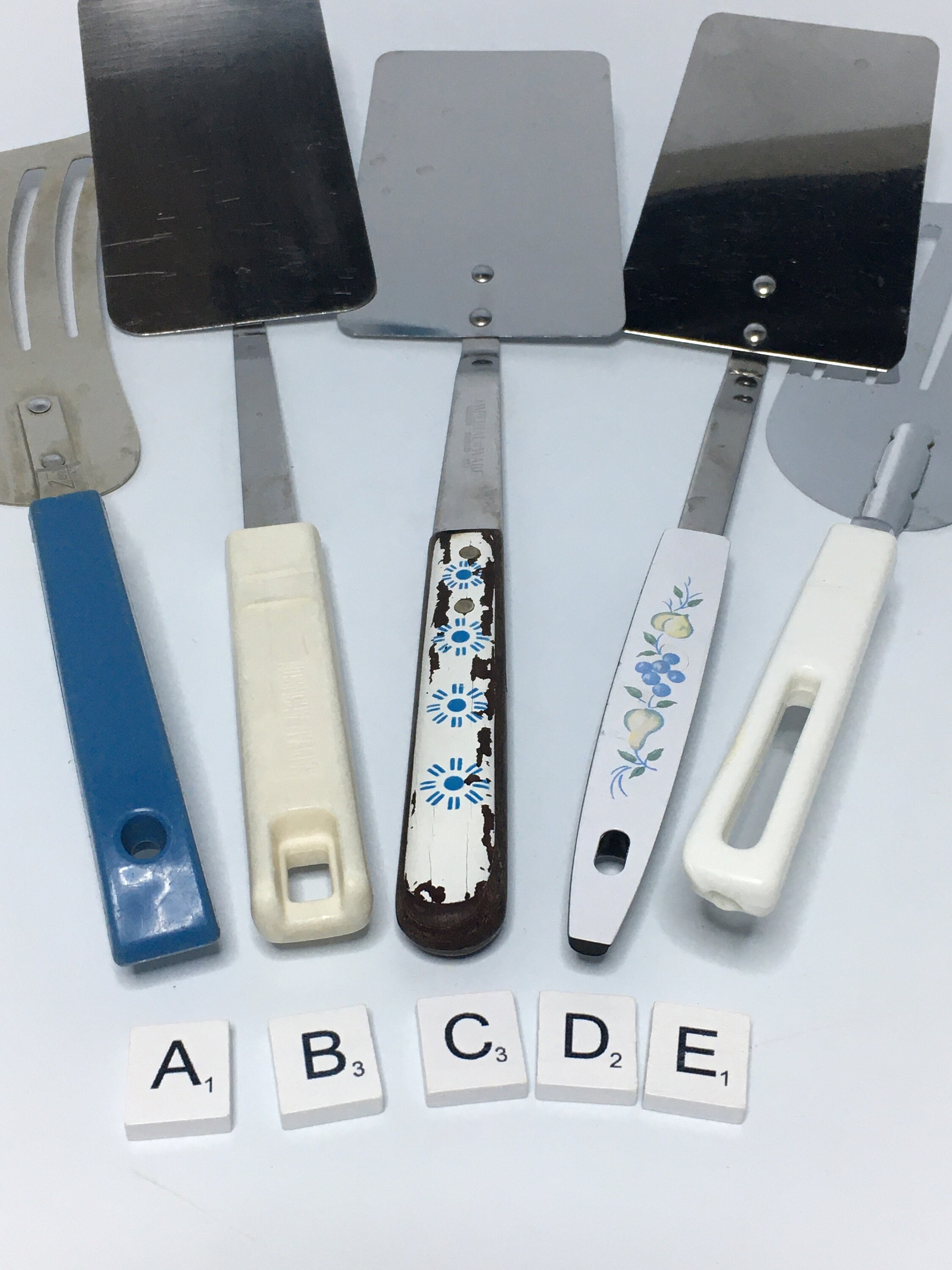 Vintage Kitchen Spatula Utensils Stainless Steel Koco Japan Zenith Long ...