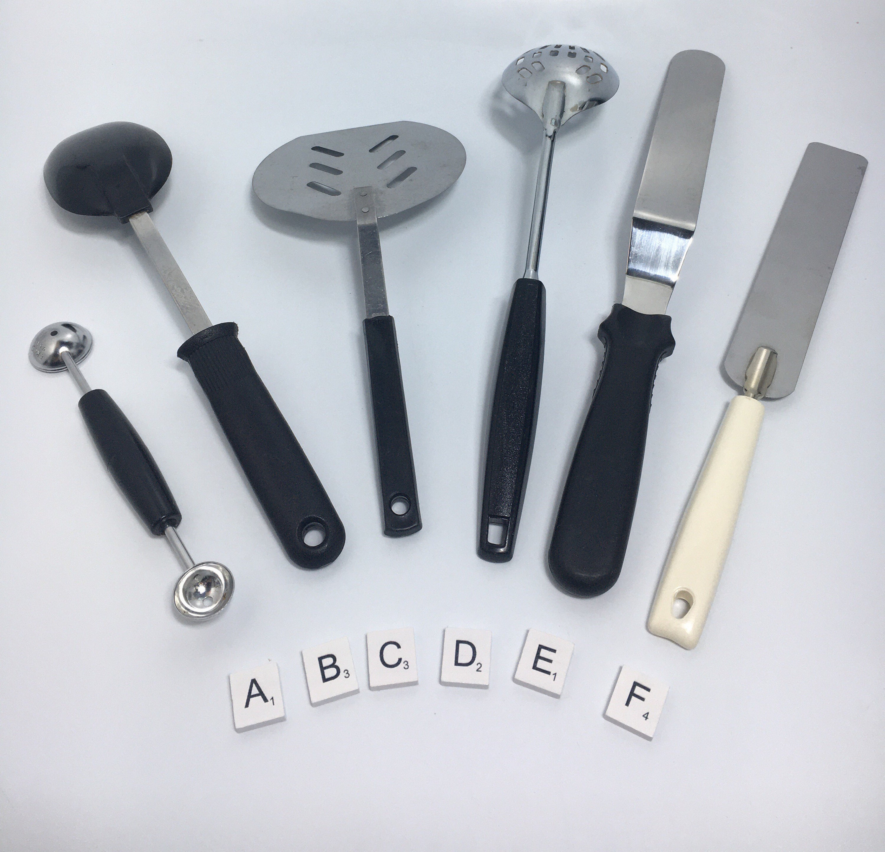 Ekco USA Kitchen Utensils Melon Baller Spatula Nylon Spoon Slotted ...