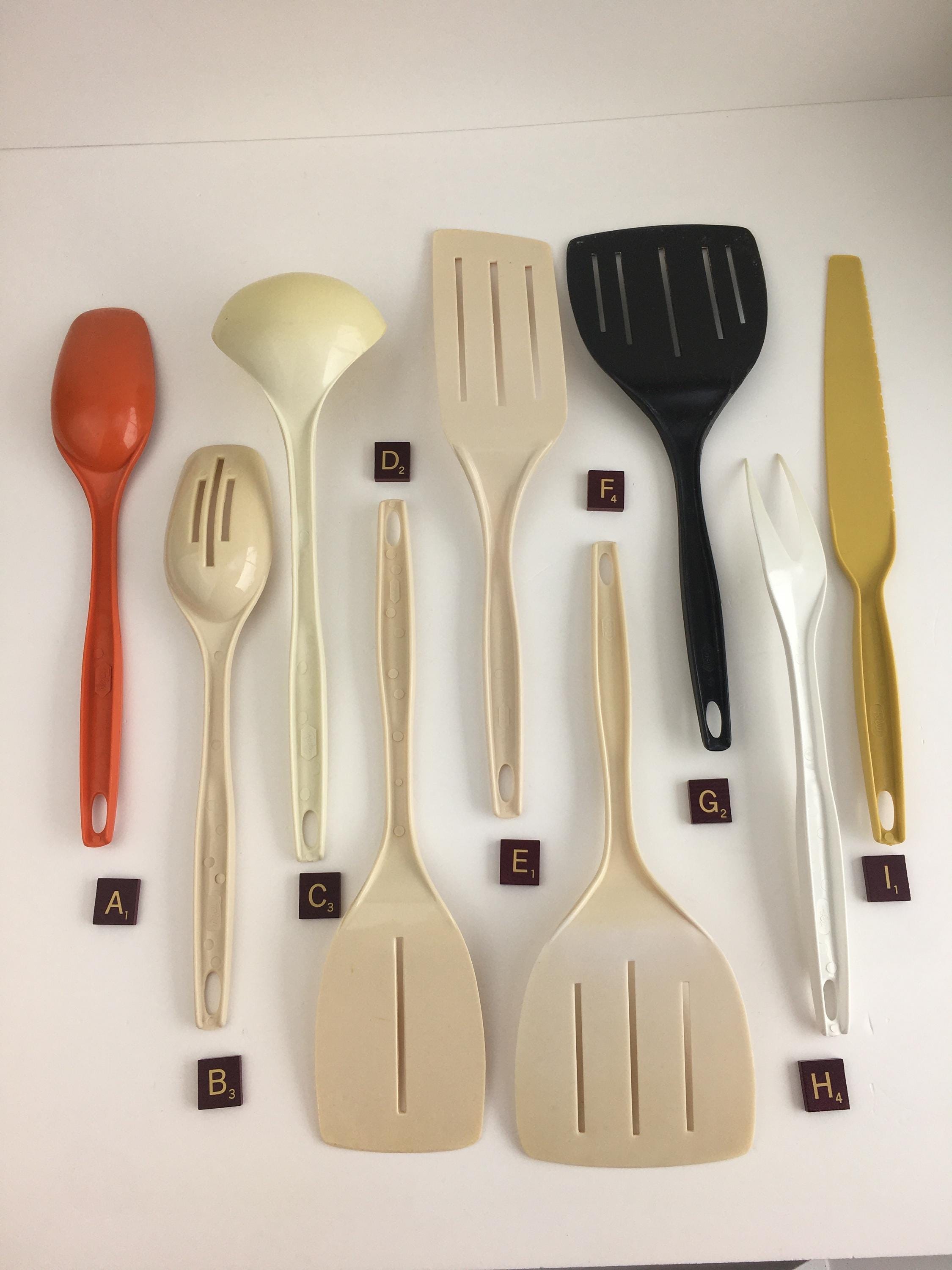 Foley Vintage Kitchen Utensils USA Nylon Spatula Turner Fork Ladle ...