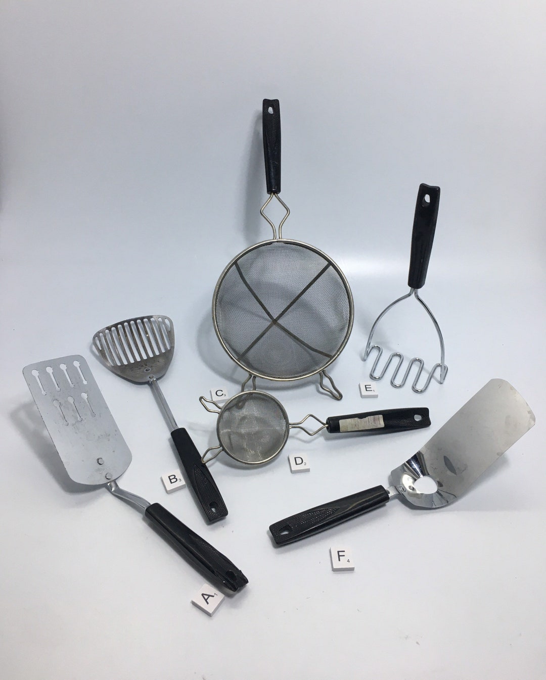 Ekco USA Chromium Nylon Vintage Kitchen Utensils Spatula Pancake Turner ...