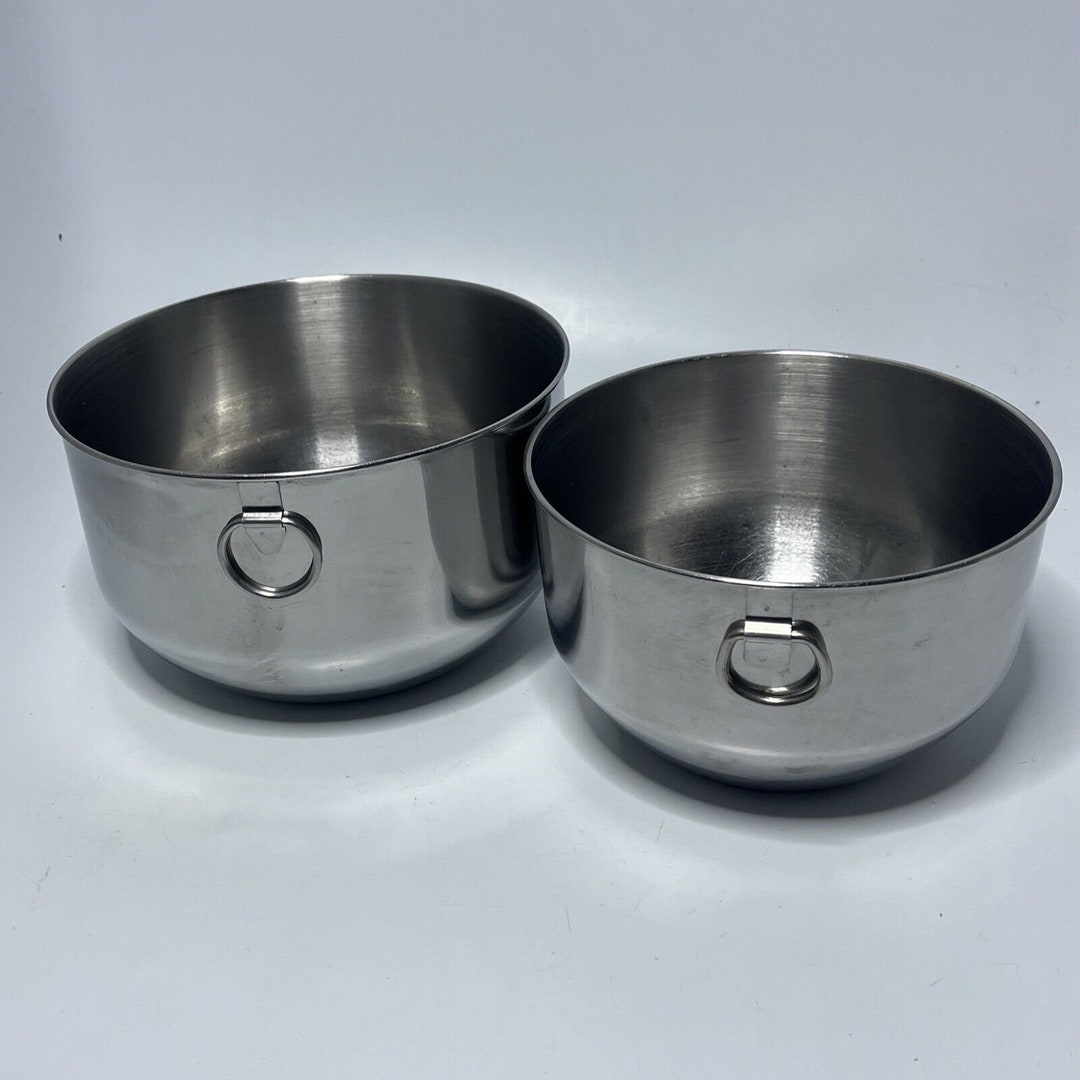 Farberware Stainless Steel Mixing Bowls 2pc D Rings for Hanging - Etsy