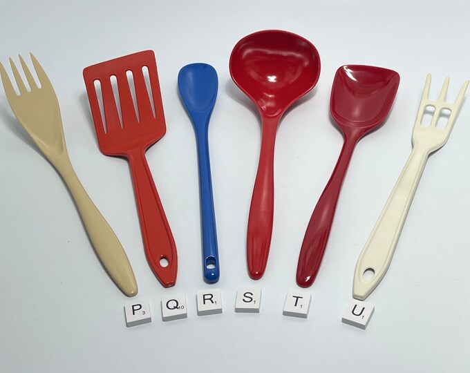 Hutzler Rosti Vintage Melamine Kitchen Utensils Spatula Fork - Etsy