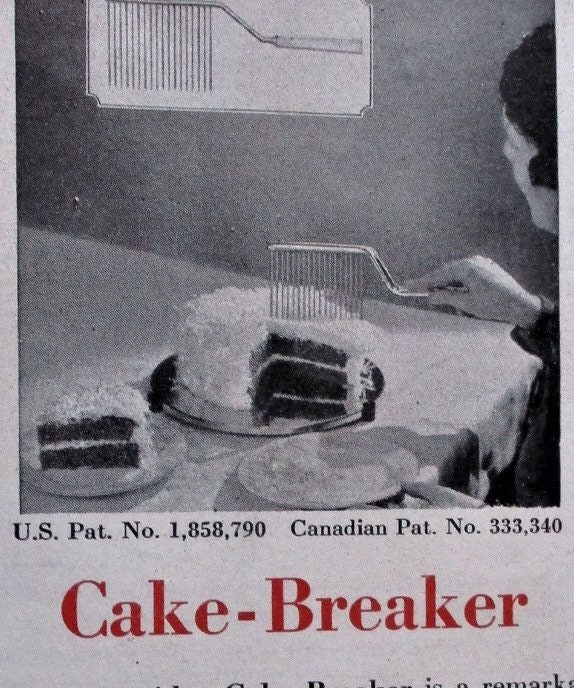 Cake Breaker Vintage Kitchen Utensils Spatula Turner Icing Spreader ...