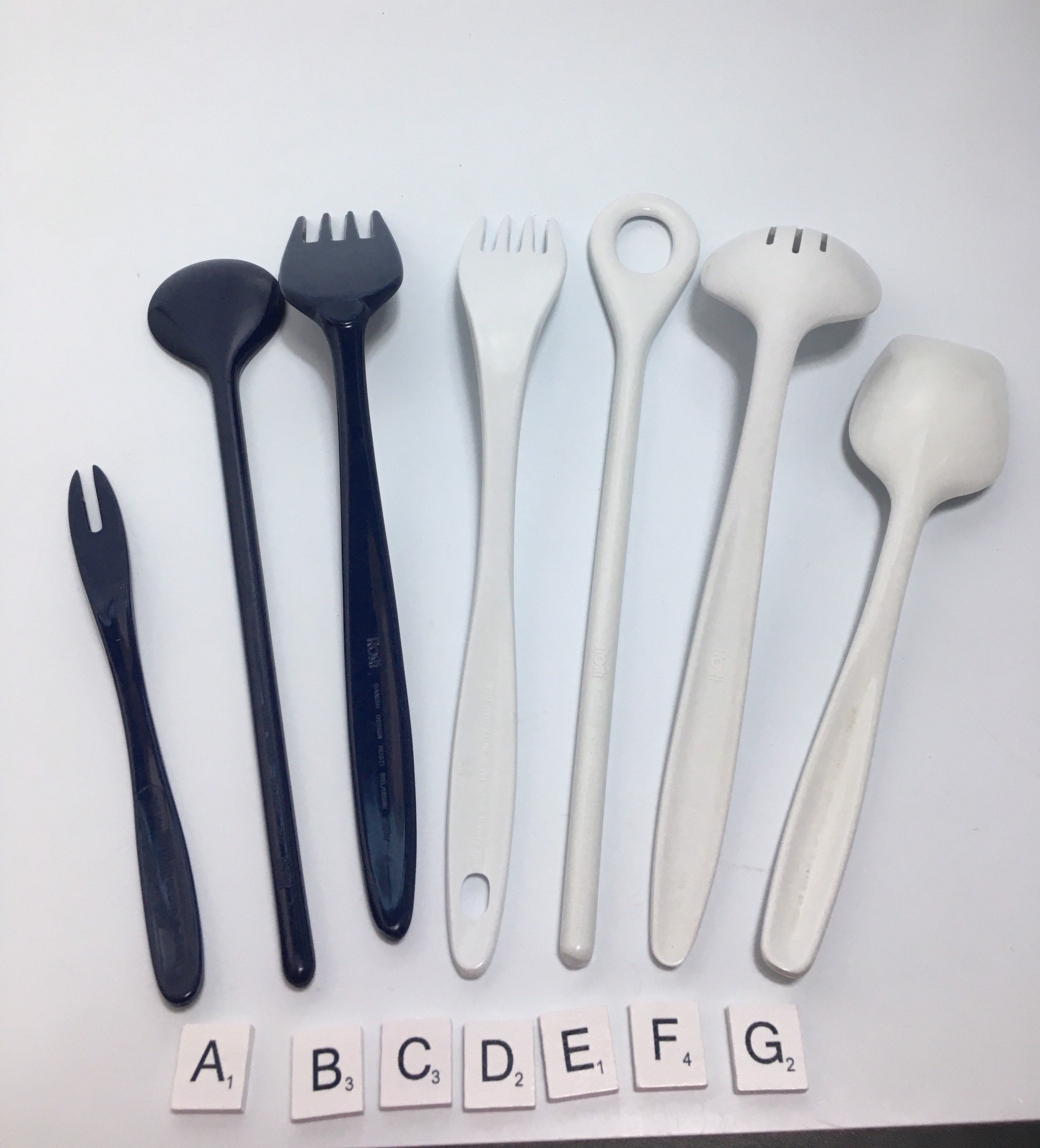 Hutzler Rosti Vintage Melamine Kitchen Utensils Spatula Fork Spoon ...