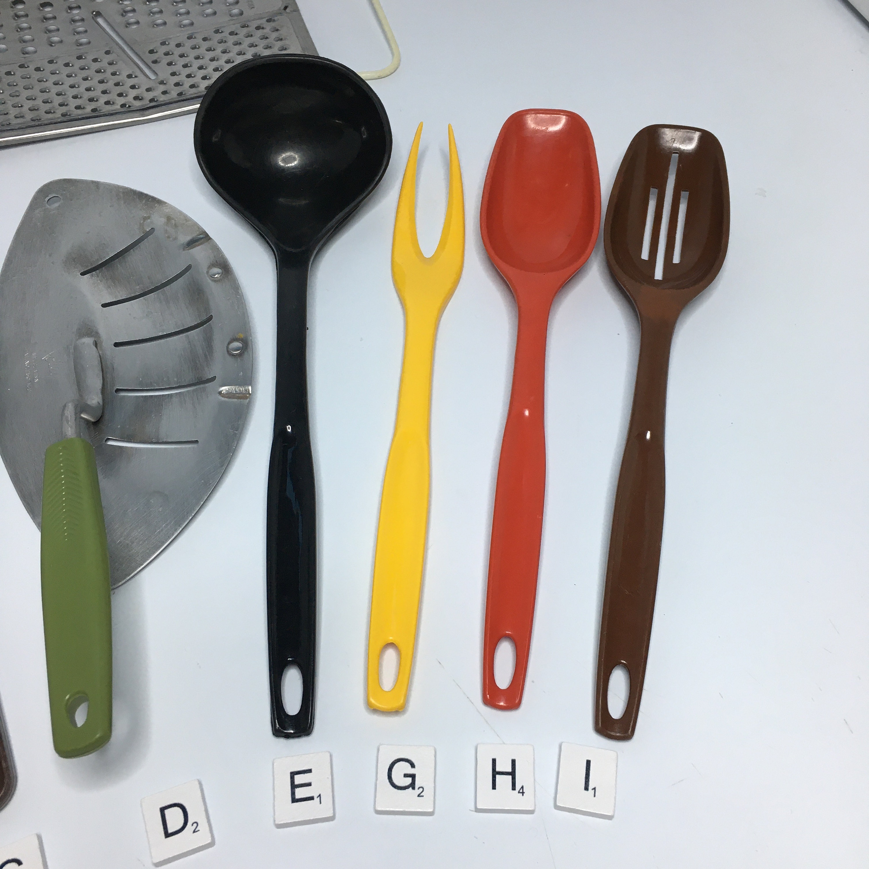 Foley Vintage Kitchen Utensils USA Nylon Fork Ladle Spoon Grater ...