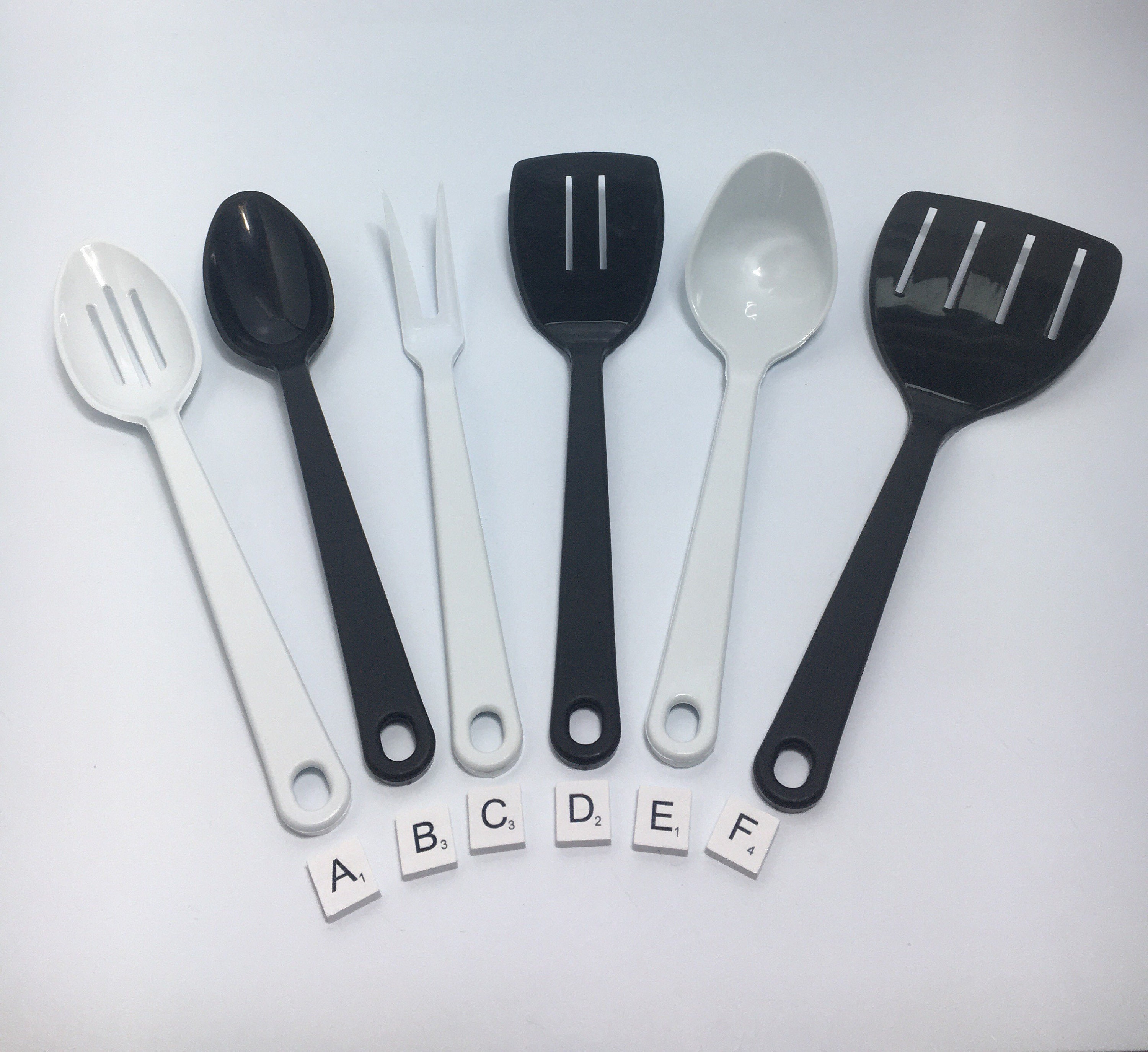 Vtg Kitchen Utensils USA Yellow White Spatula Spoons Tailor Made Cheese ...