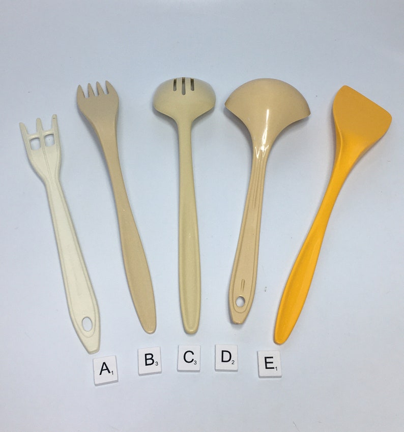 Hutzler Rosti Vintage Melamine Kitchen Utensils Spatula Fork - Etsy