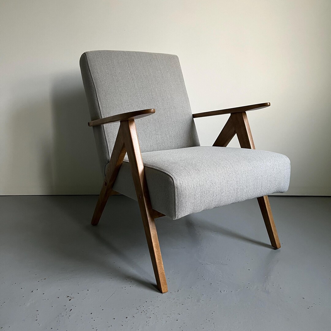 Vintage Mid Century Modern Armchair Model B-310 VAR by Polish Designer ...