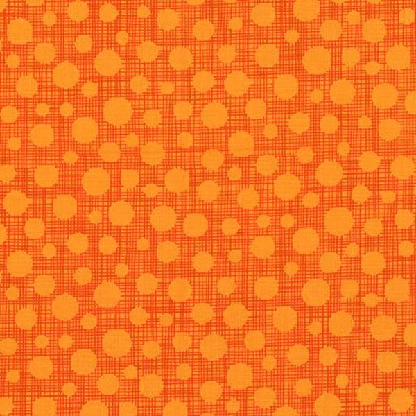 Orange Dot Fabric - Etsy