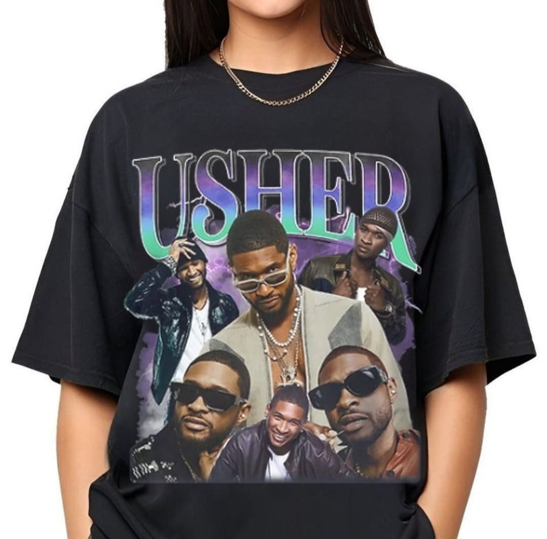 Rapper Usher Shirt, Vintage Usher 90s Shirt, Retro Usher Graphic Tee ...