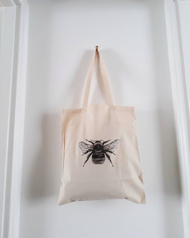 Bee Tote Bag Handmade Individually Made - Etsy