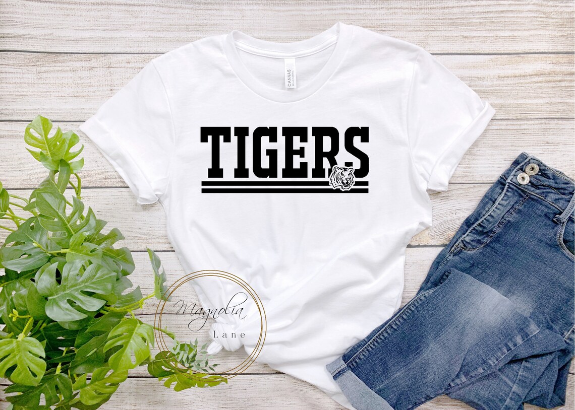 TIGERS SVG School Mascot Svg Jpeg Png Cut File - Etsy