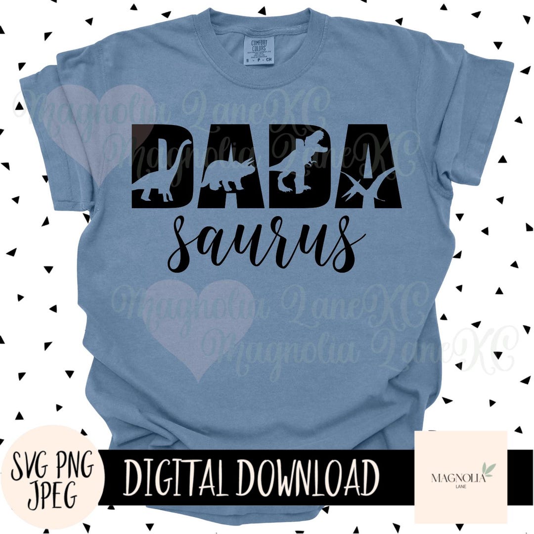 Dada Saurus Dinosaur Party SVG, PNG, Jpeg (digital Download) - Etsy