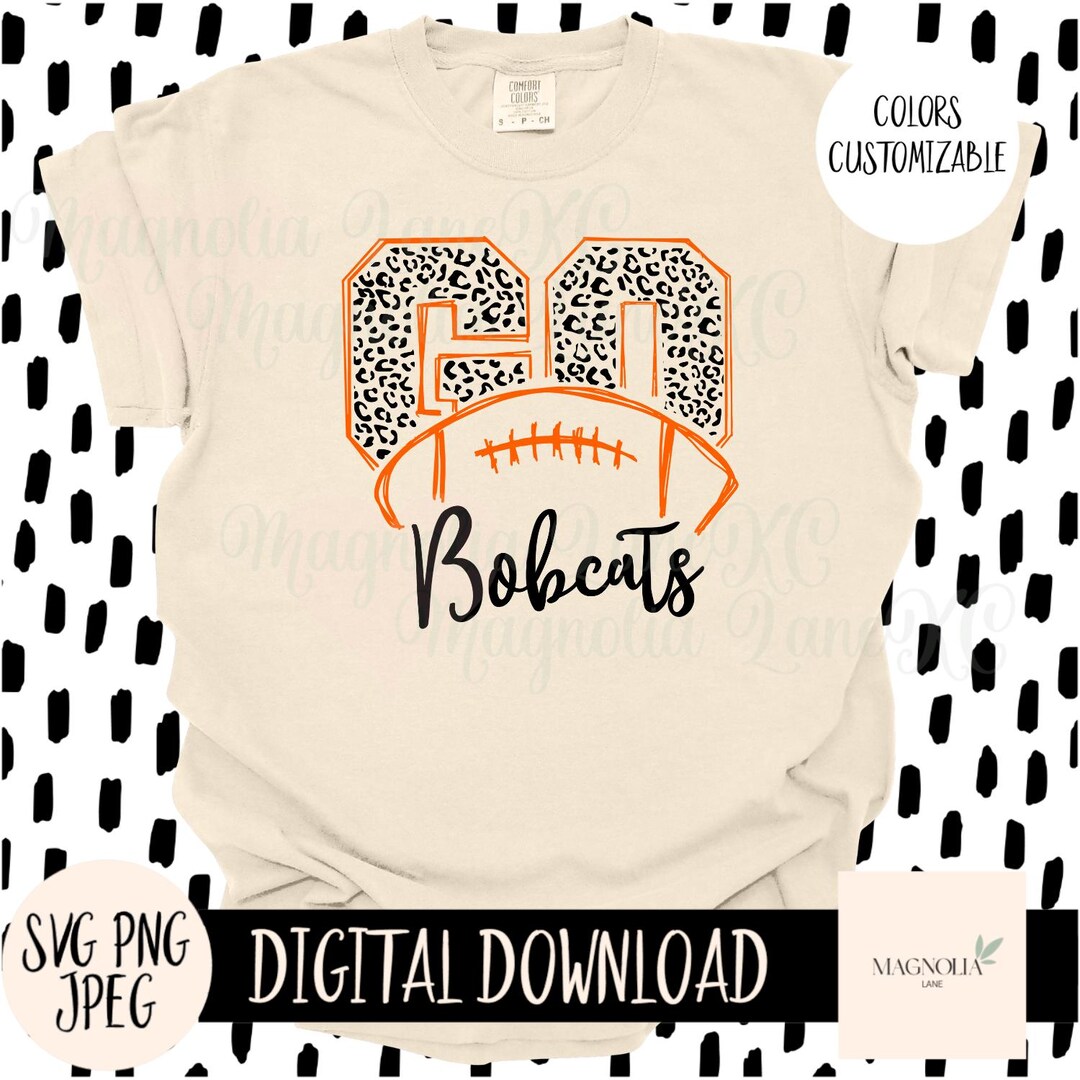 Go Bobcats Football Mascot SVG, PNG, JPG (digital Download) - Etsy