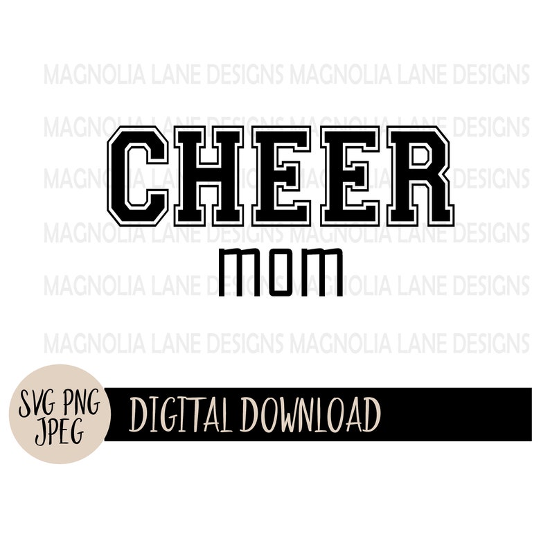 CHEER MOM SVG Cheer Mom Varsity Font Cheer Team Svg Png - Etsy