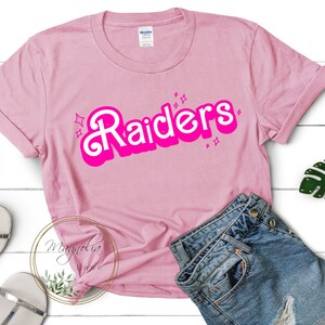Pink Out Raiders Retro Mascot SVG School Mascot Pink Out Football Game ...