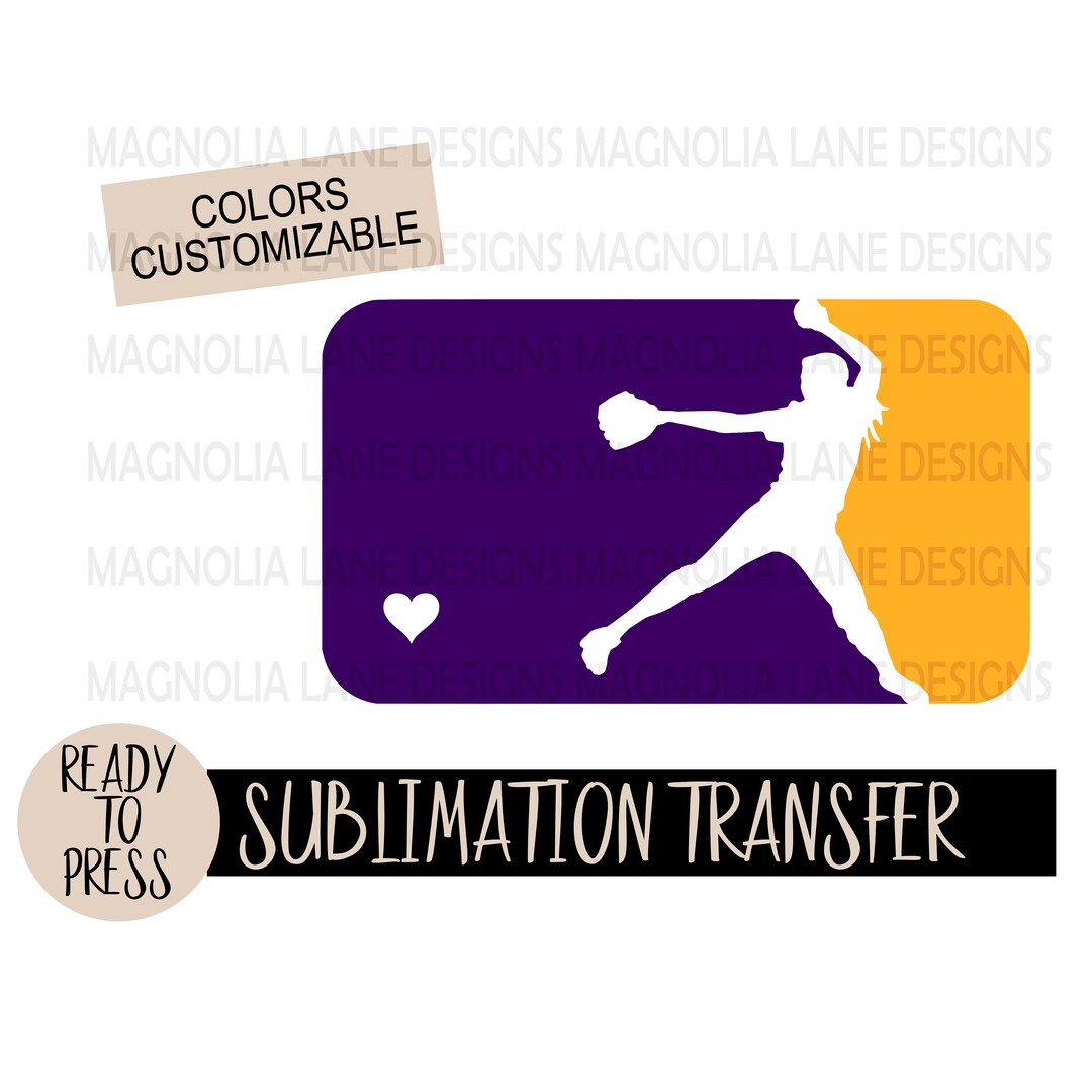 Custom Softball Pitcher Ready to Press Sublimation Heat Transfer ...