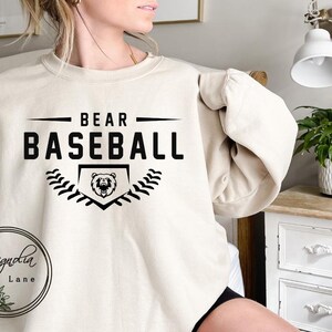 Bear Baseball Svg School Mascot Baseball Bears Baseball Mom Baseball ...