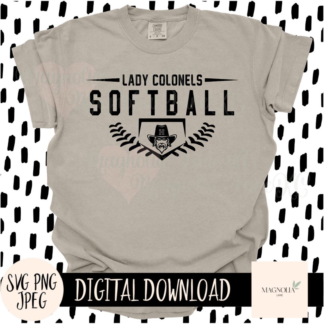 LADY COLONEL SVG, Softball, Custom, School Mascot, Svg, Jpeg, Png - Etsy