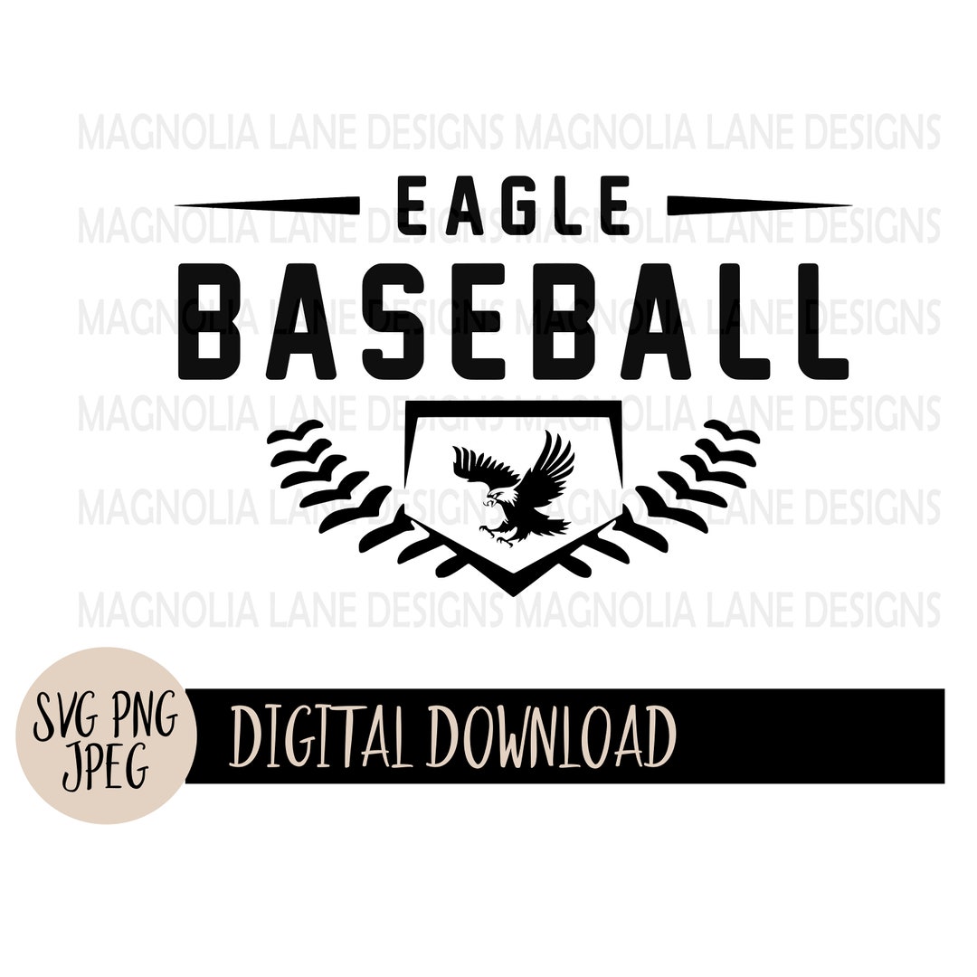 Eagle Svg School Mascot Baseball Eagles Baseball Mom Baseball Dad Team ...