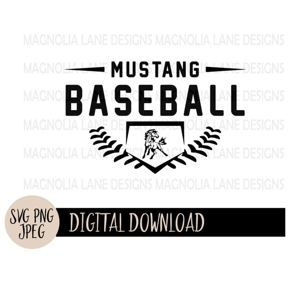 Mustang Baseball - Etsy