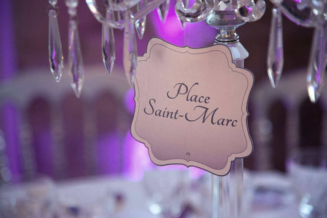 Table Mark in Hanging Cut Label for Wedding Dinner - Etsy