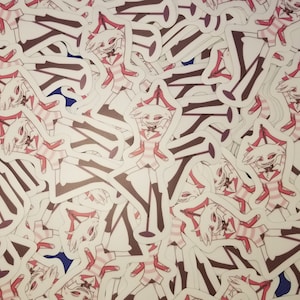 Angel Dust pilot Design Hazbin Hotel Vinyl Sticker, Approx 3.5 X 1.5 ...