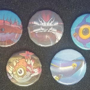 Subnautica Fauna Pin Set - One Inch Button Pins or Magnets - Etsy