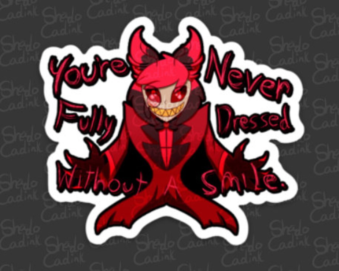 Alastor 2.6 X 3 Inch Vinyl Stickers Hazbin Hotel Pilot - Etsy